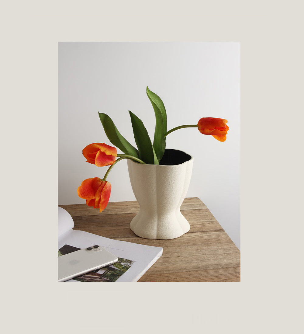Ceramic Vase | Petal Series - Inverted